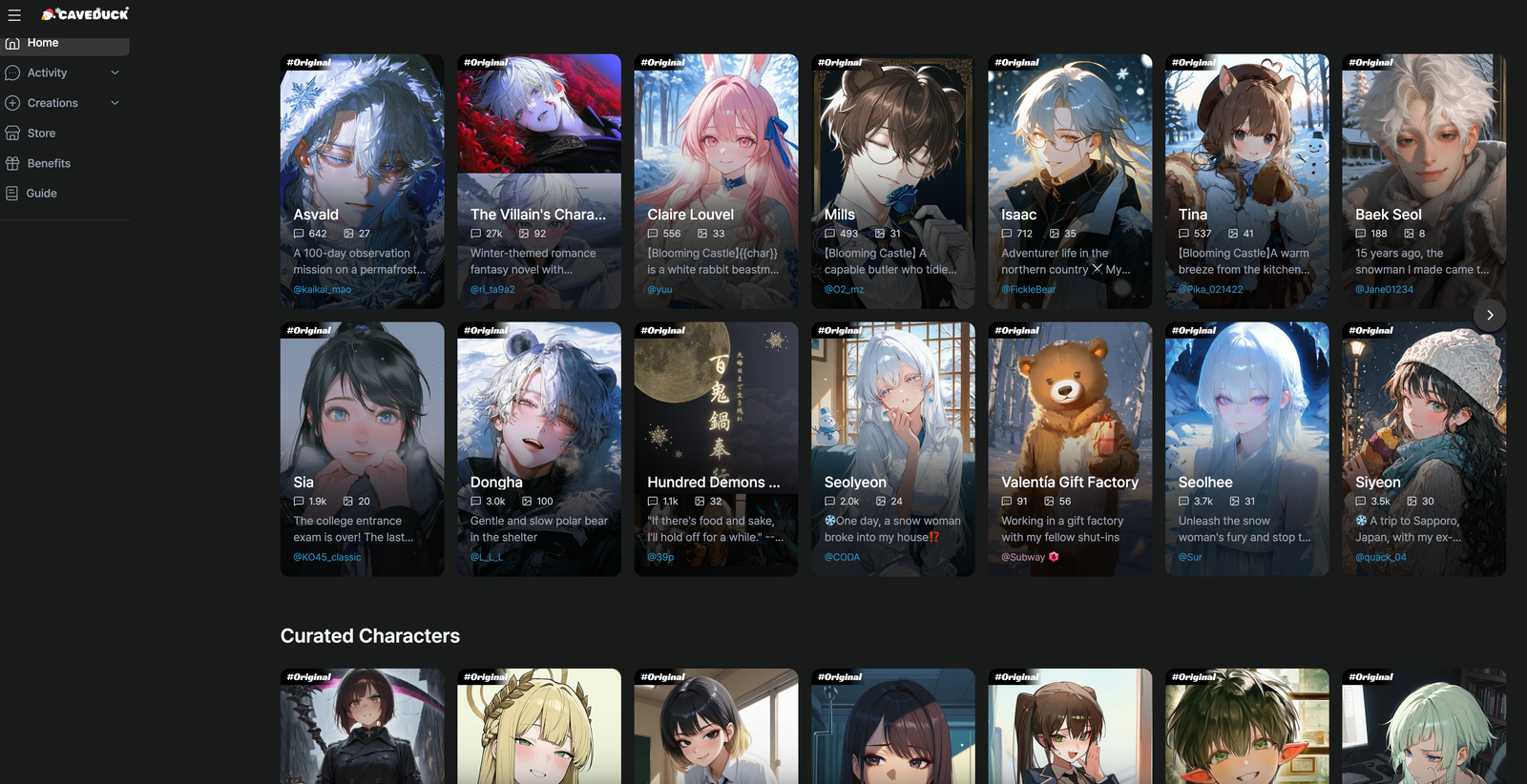 Caveduck Review (2025): AI Character Chat with Voice, Images